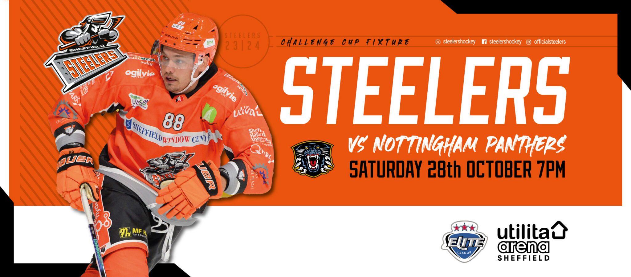 Game Day Saturday Vs. Nottingham Panthers – Sheffield Steelers