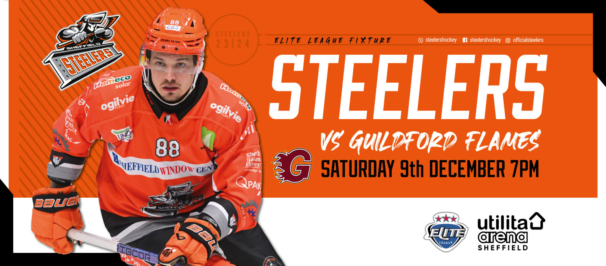 Back Home Next Saturday Vs Guildford Flames – Sheffield Steelers