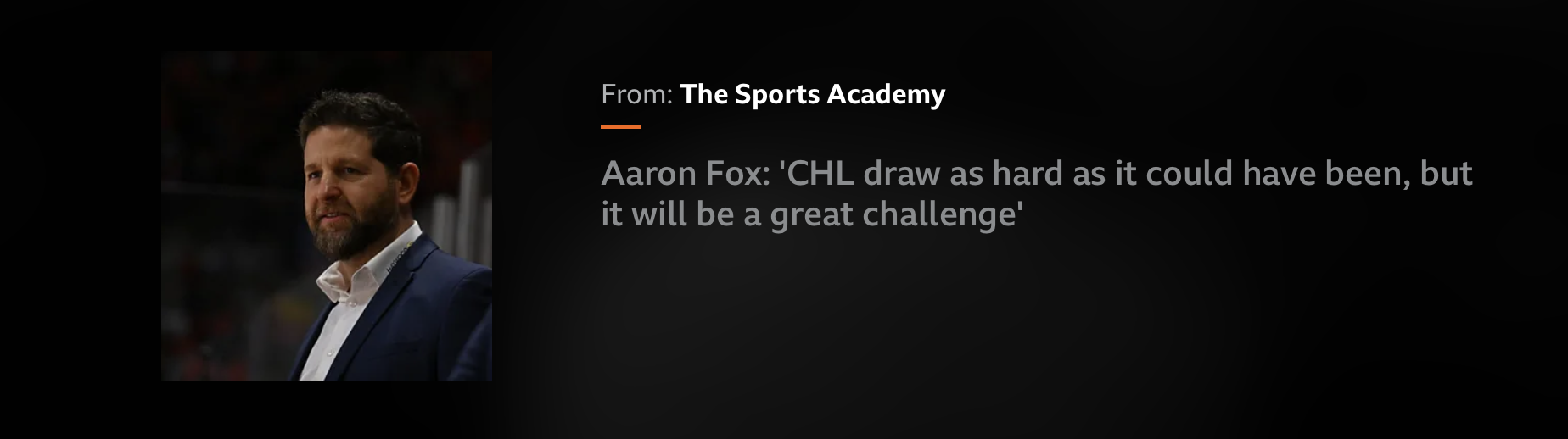 (Audio Interview) Foxy on CHL Draw – Sheffield Steelers