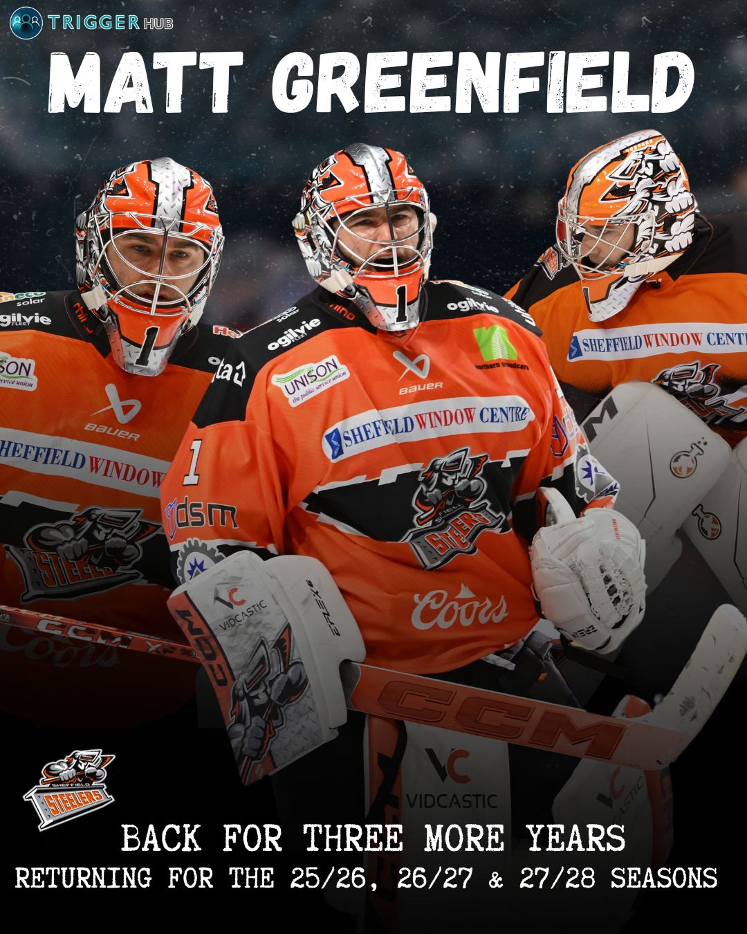 3 More Years for Matt Greenfield – Sheffield Steelers